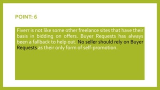 FIVERR exclusive: few buyer request at fiverr | PPTX