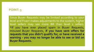 FIVERR exclusive: few buyer request at fiverr | PPTX