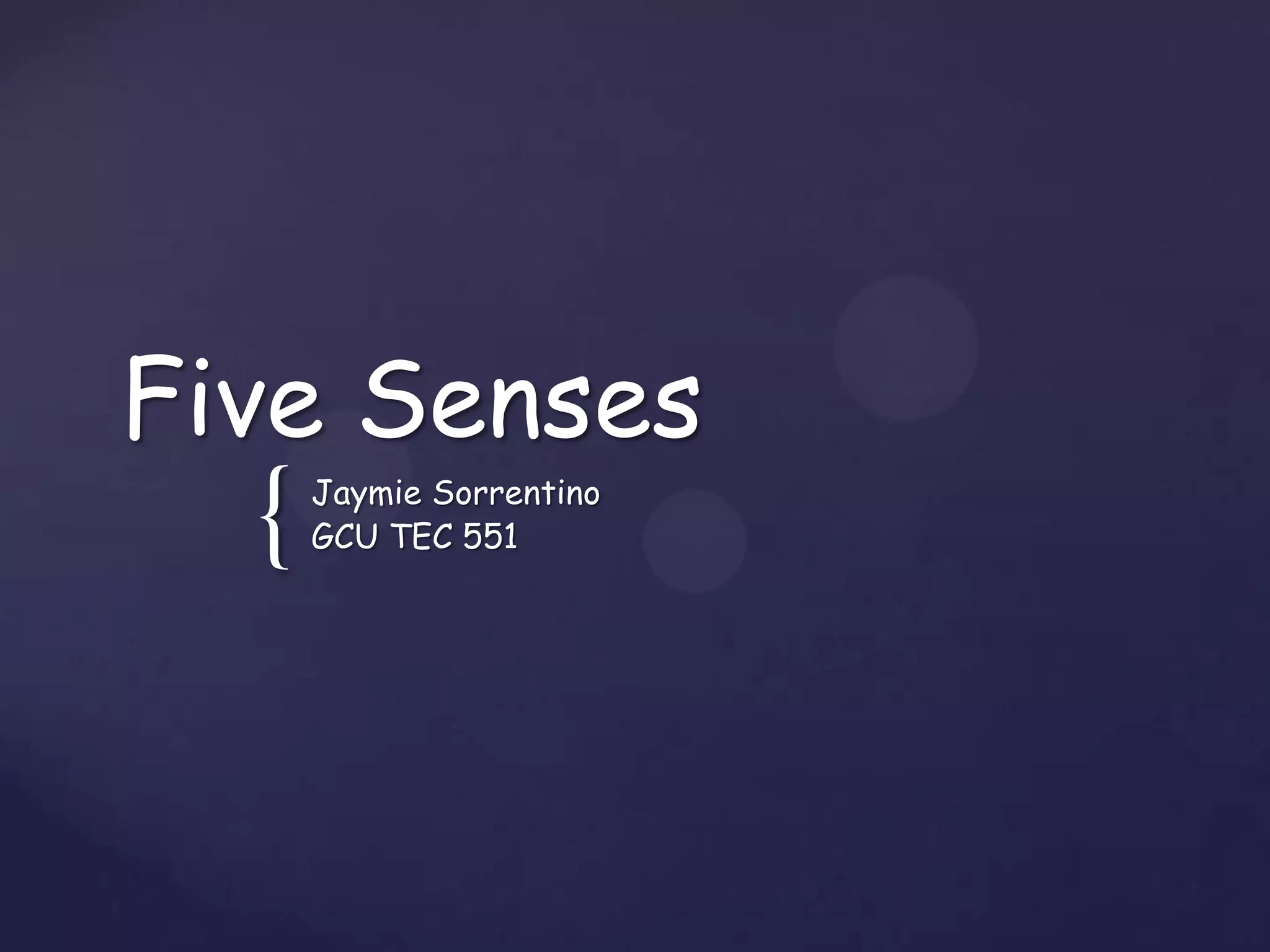 Five senses | PPTX