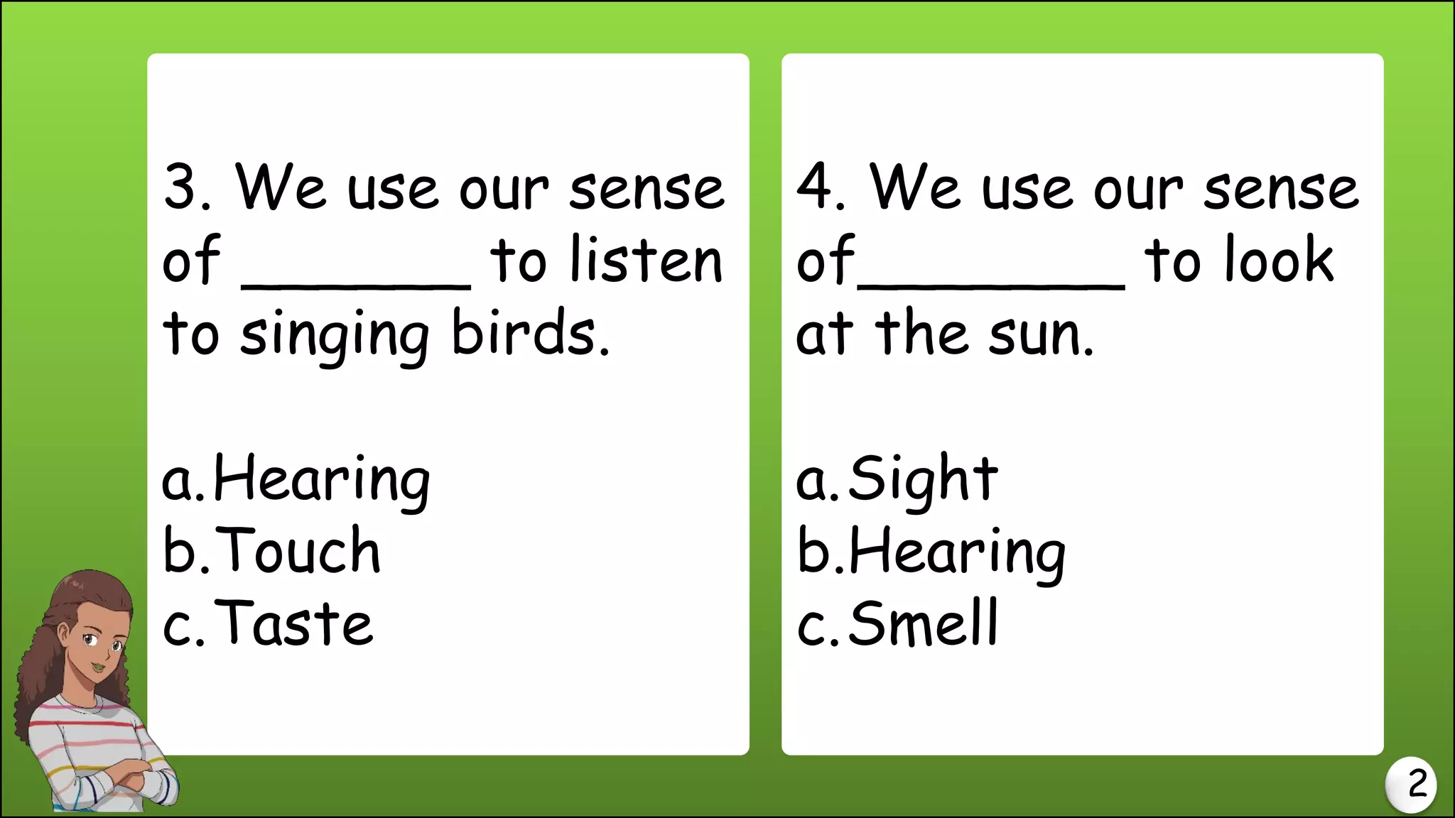 Five Senses Quiz | PDF