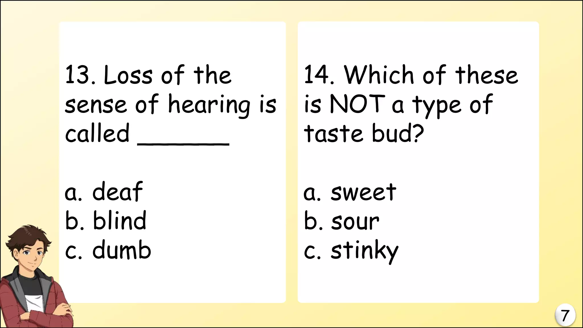 Five Senses Quiz | PDF