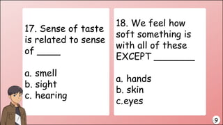 Five Senses Quiz | PDF
