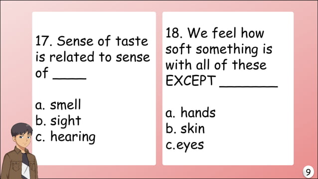 Five Senses Quiz | PDF