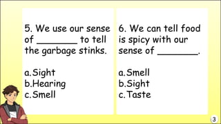 Five Senses Quiz | PDF