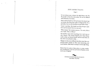 Five short plays | PDF