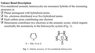 FIVE & SIX STRUCTURES HETEROCYCLES pptx | PPTX