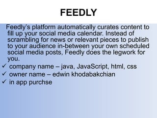 Five social media scheduler tools | PPT