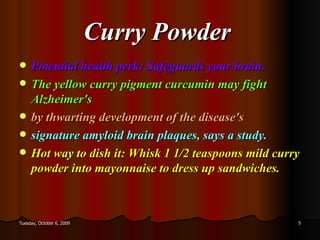 Fivespiceswithhealthbenefits | PPT