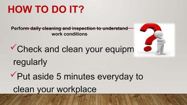 Five S Training Program - Principles of 5S | PPTX