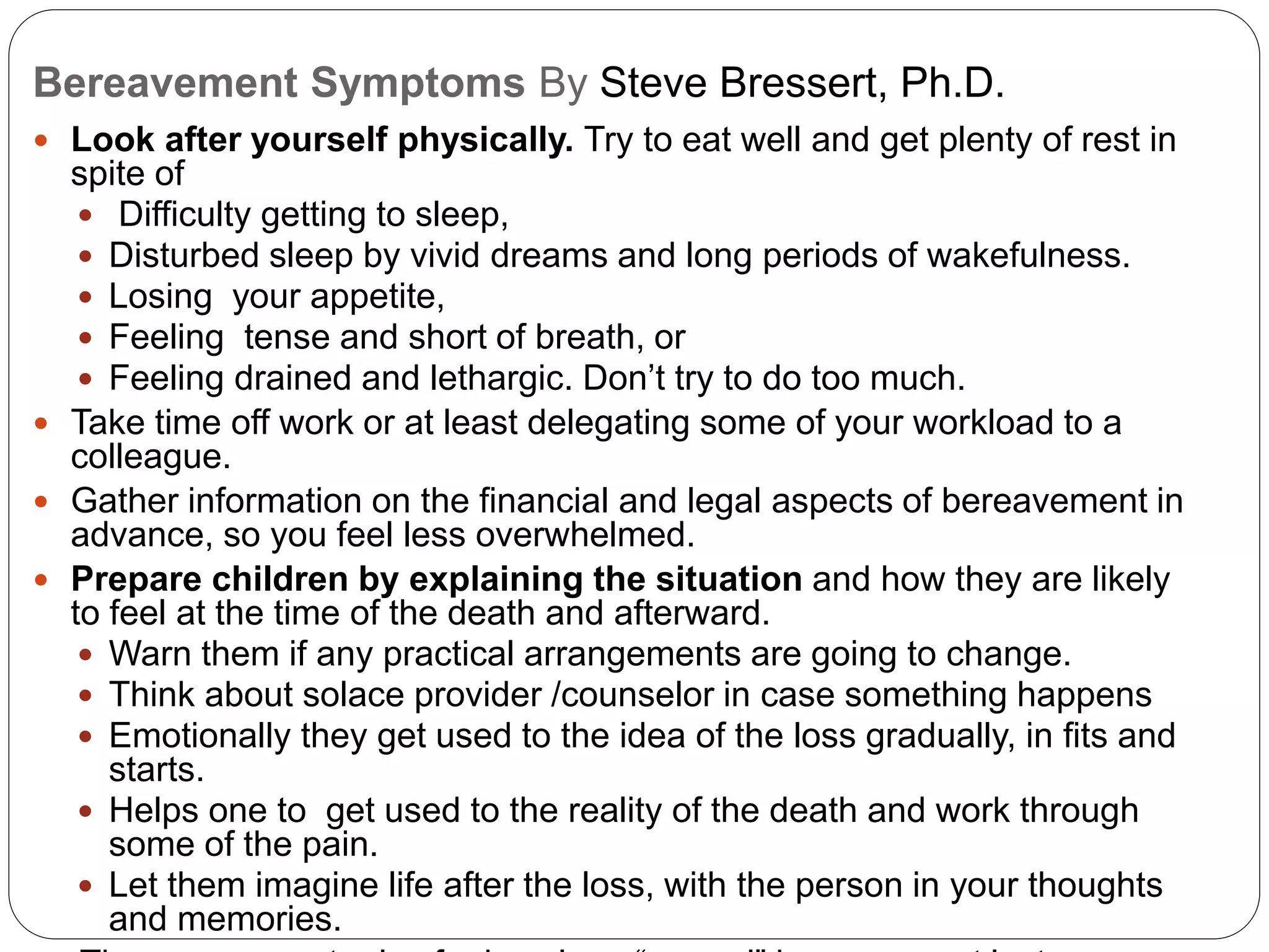 Grief-Five stages of grief-Help | PPTX