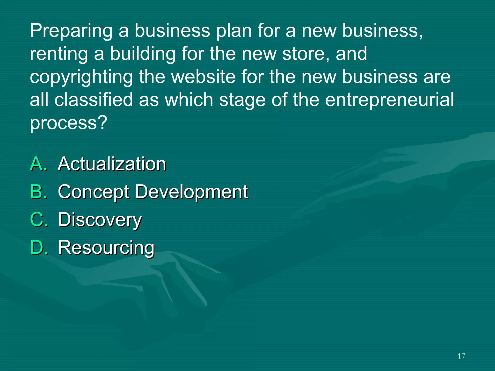 Five stages_of_the_entrepreneurial_process | PPT