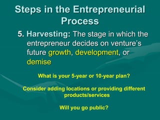 Five Stages of the Entrepreneurial Process.ppt