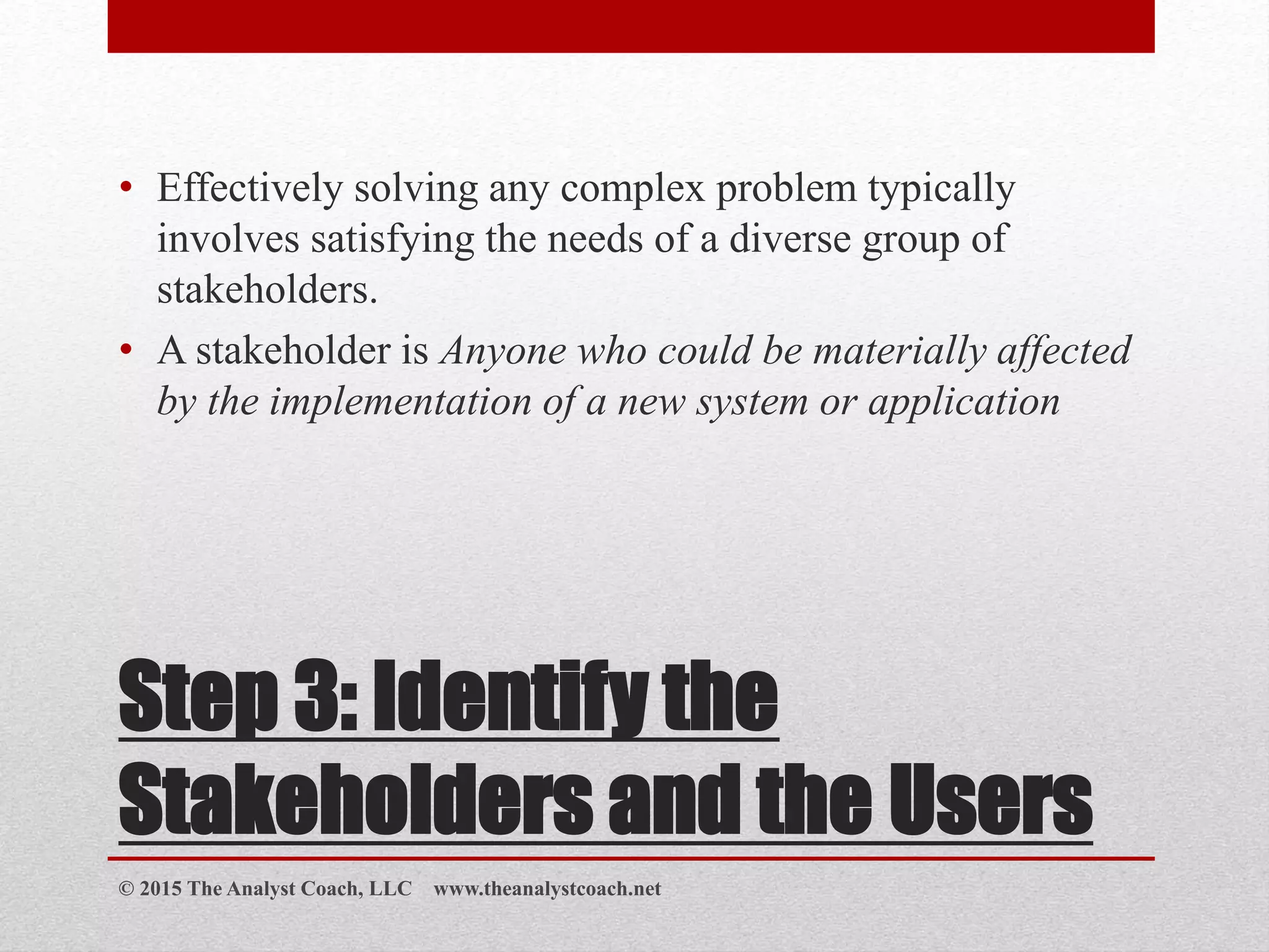 Five Steps in Problem Analysis | PPTX | Operating Systems | Computer ...