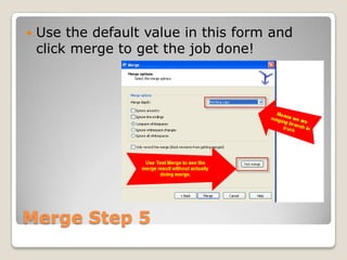 Five Steps To Svn Merging | PPTX | Technology & Computing