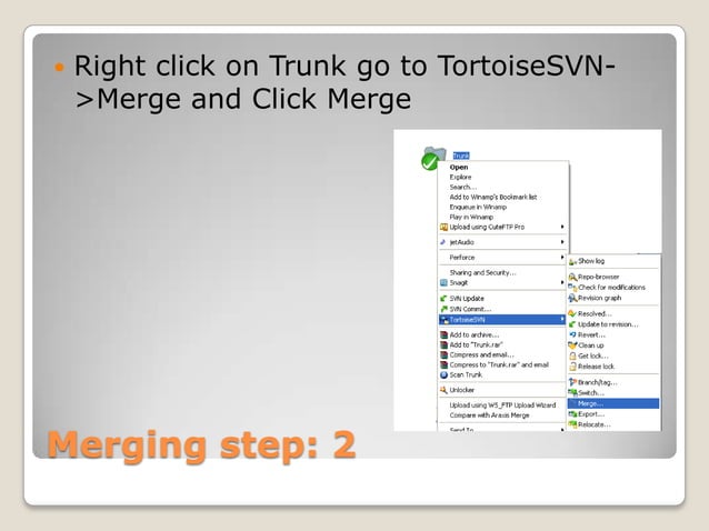 Five Steps To Svn Merging | PPTX | Technology & Computing