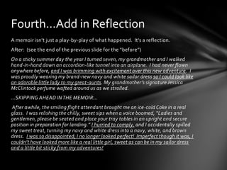 Five Steps to Writing A Memoir | PPTX