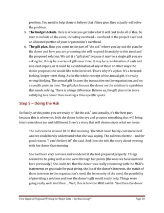 Five Steps to Writing a Proposal for Major Gifts.pdf | Free Download