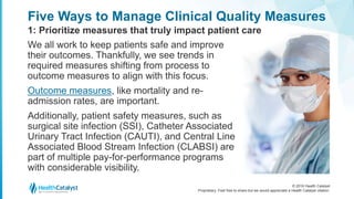 Five Strategies for Easing the Burden of Clinical Quality Measures | PPT