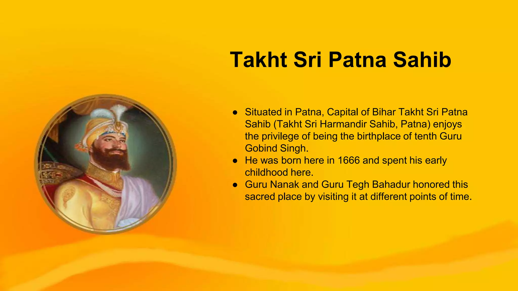 Five Takhts of Sikhism | PPTX