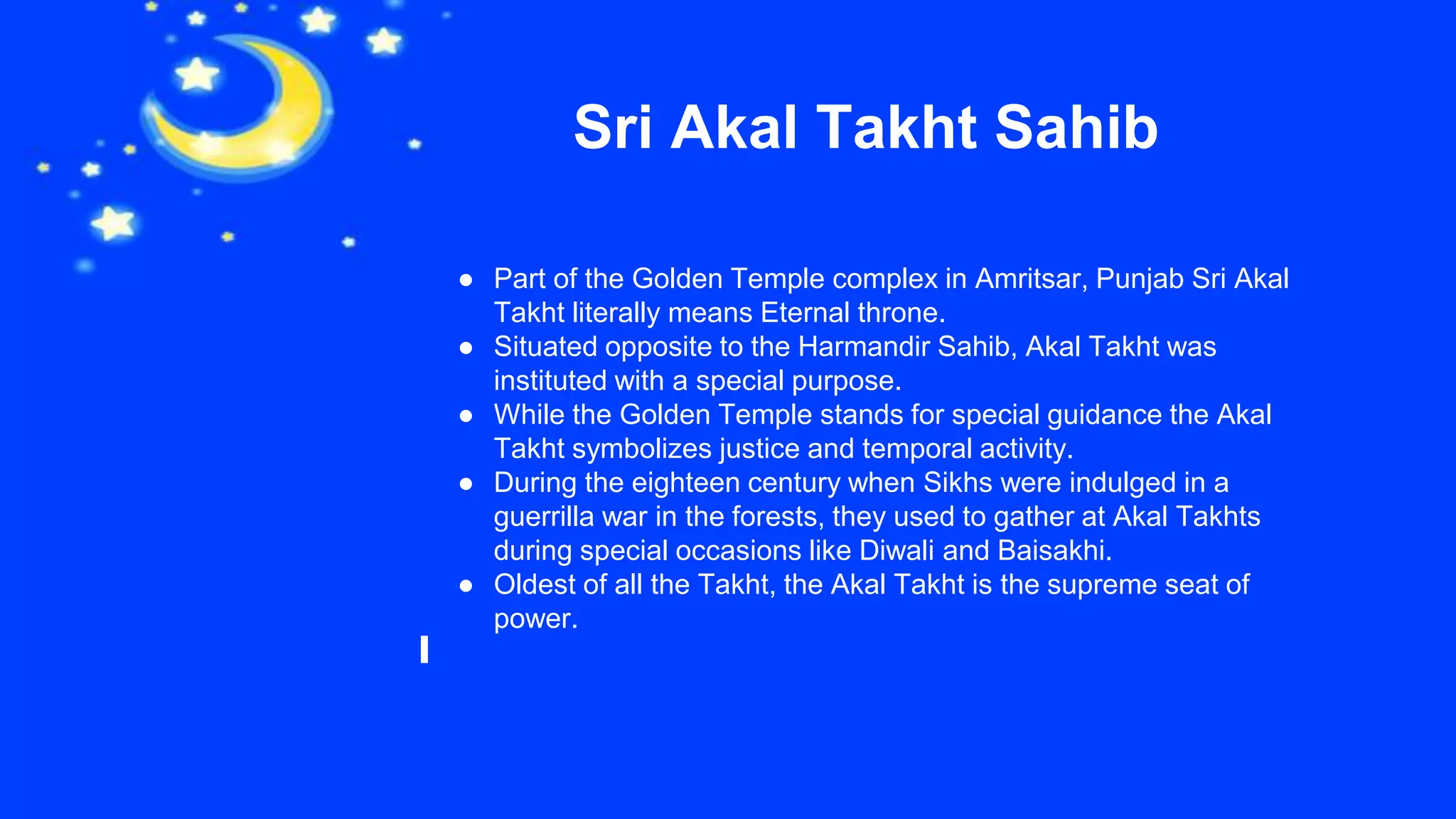 Five Takhts of Sikhism | PPTX