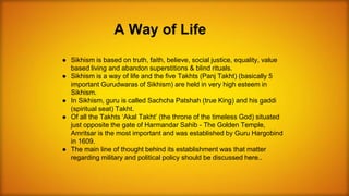 Five Takhts of Sikhism | PPTX