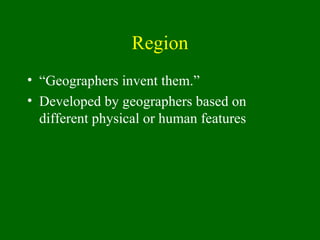 Five Themes of Geography | PPT