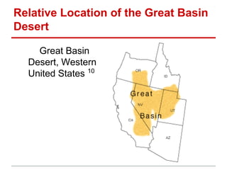 Five themes great basin desert | PPT