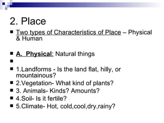 Five Themes Of Geography | PPT