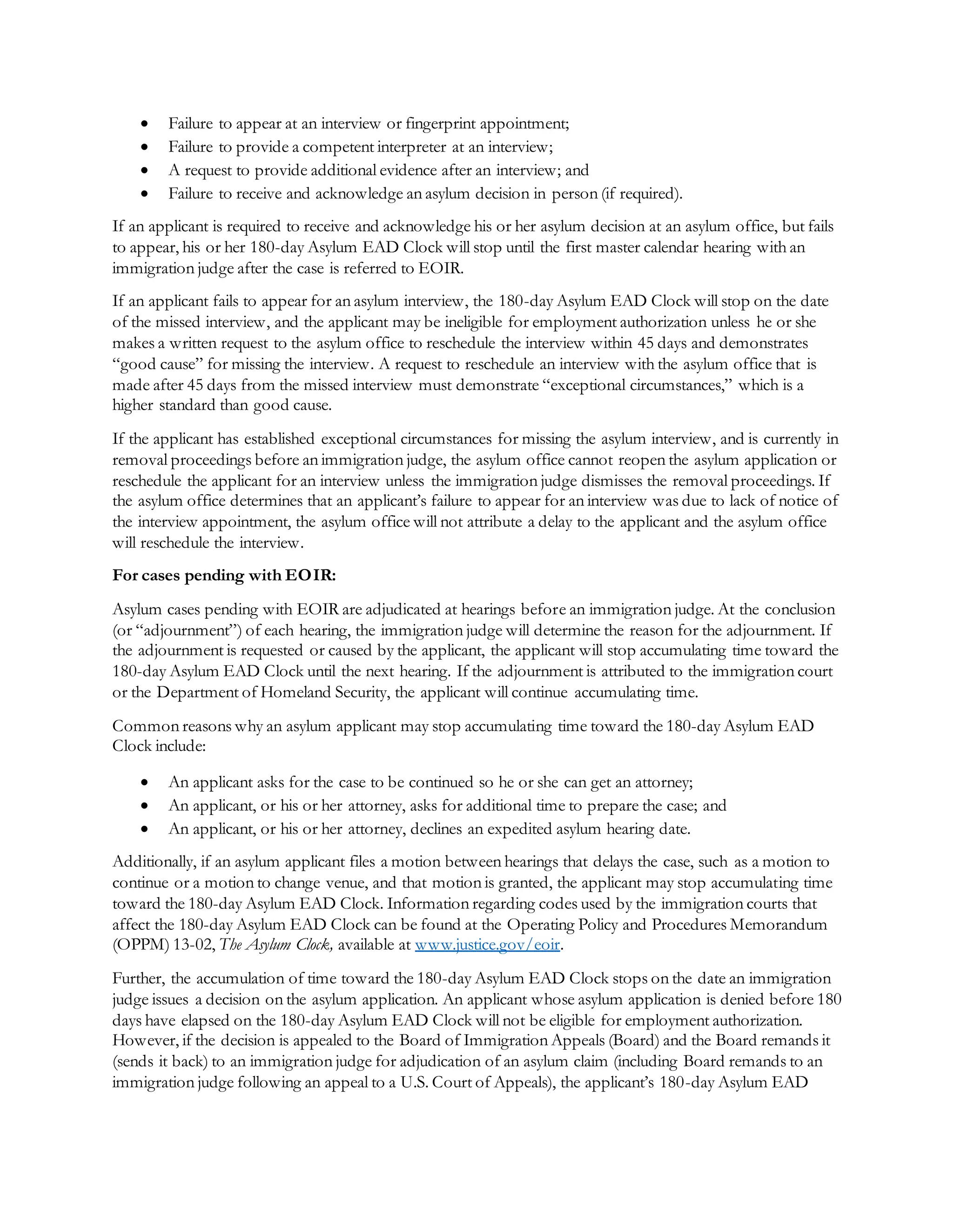 FIVE THINGS ASYLUM APPLICANTS SHOULD KNOW ABOUT THE 180-DAY ASYLUM EAD ...