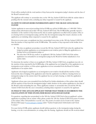 FIVE THINGS ASYLUM APPLICANTS SHOULD KNOW ABOUT THE 180-DAY ASYLUM EAD ...