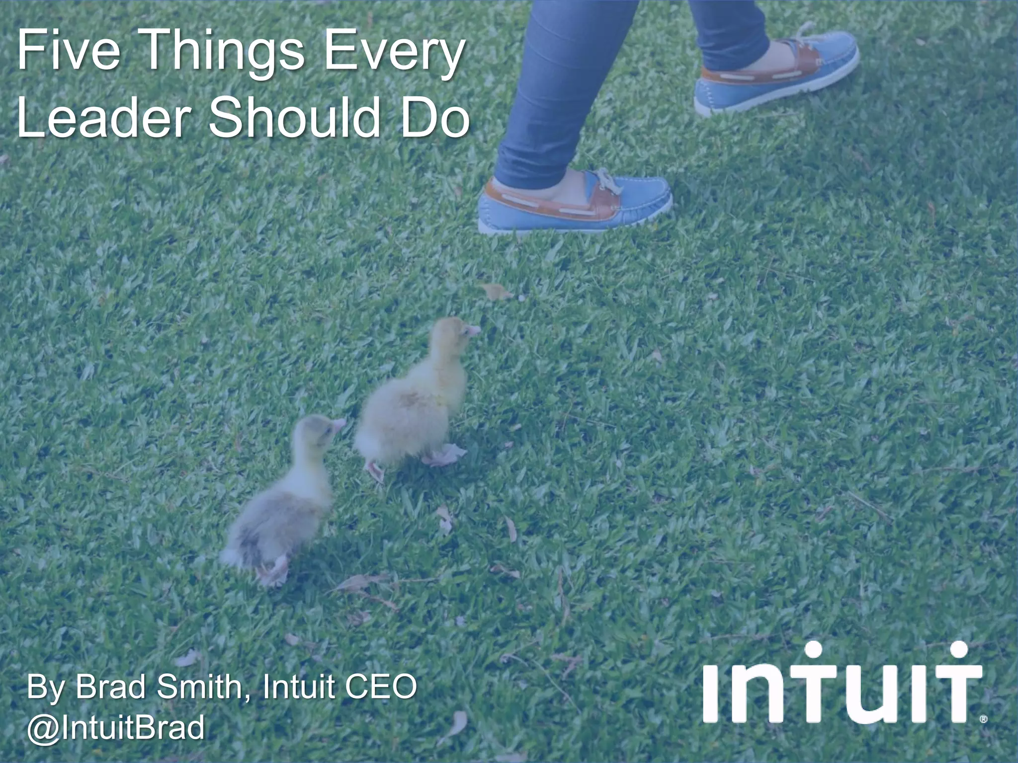 Five Things Every Leader Should Do | PPTX