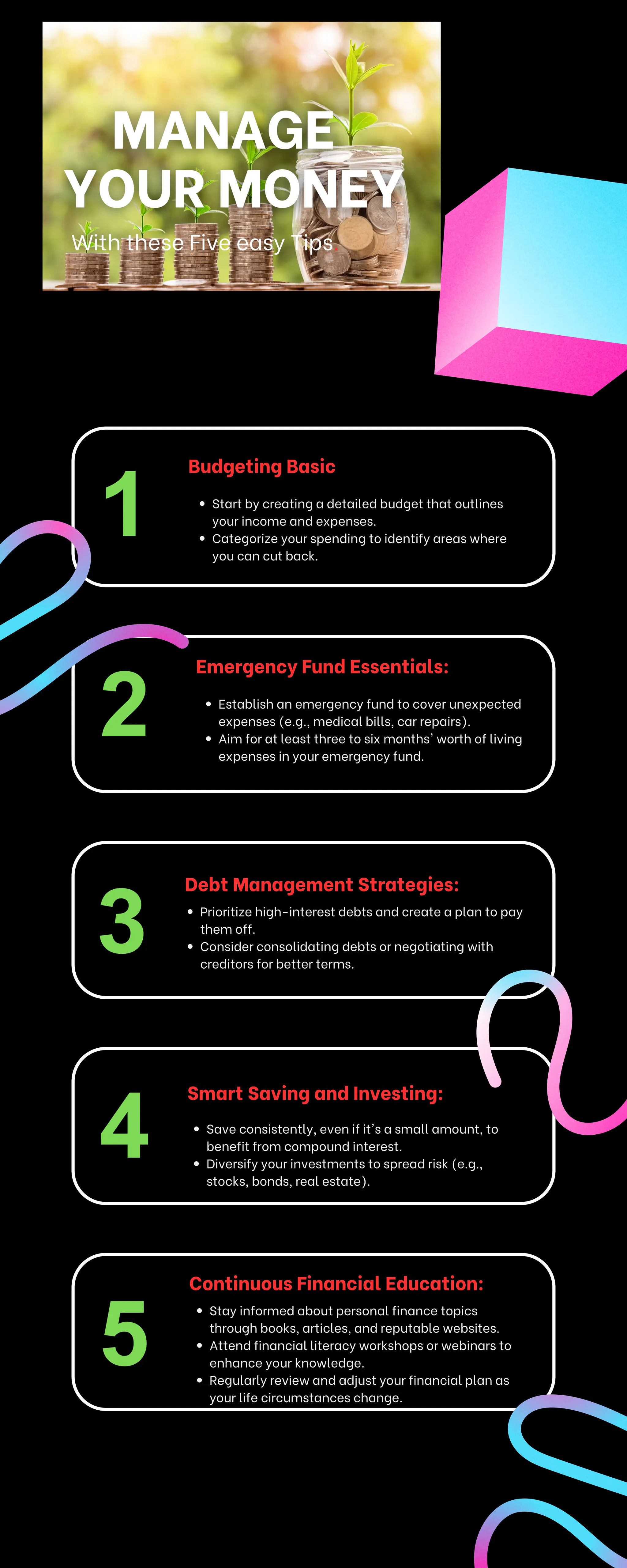 Five tips for manage your Money Infographic.pdf