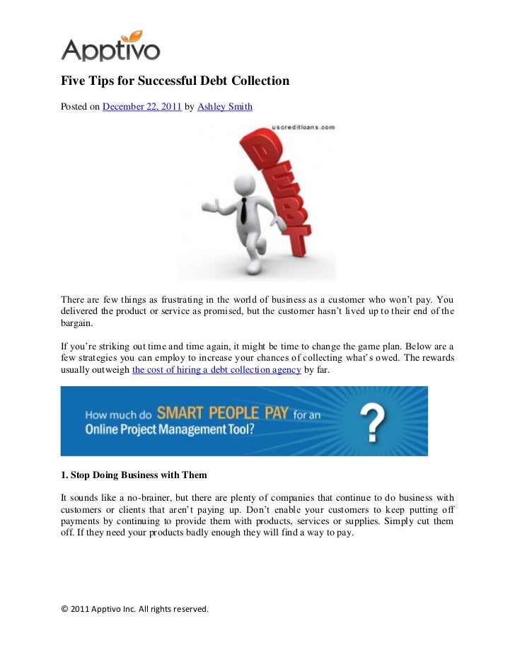 Five tips for successful debt collection Five tips for successful debt collection