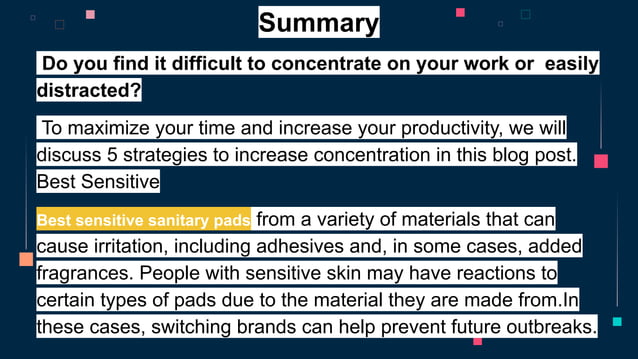 Five tips to help you improve your concentration. .pdf