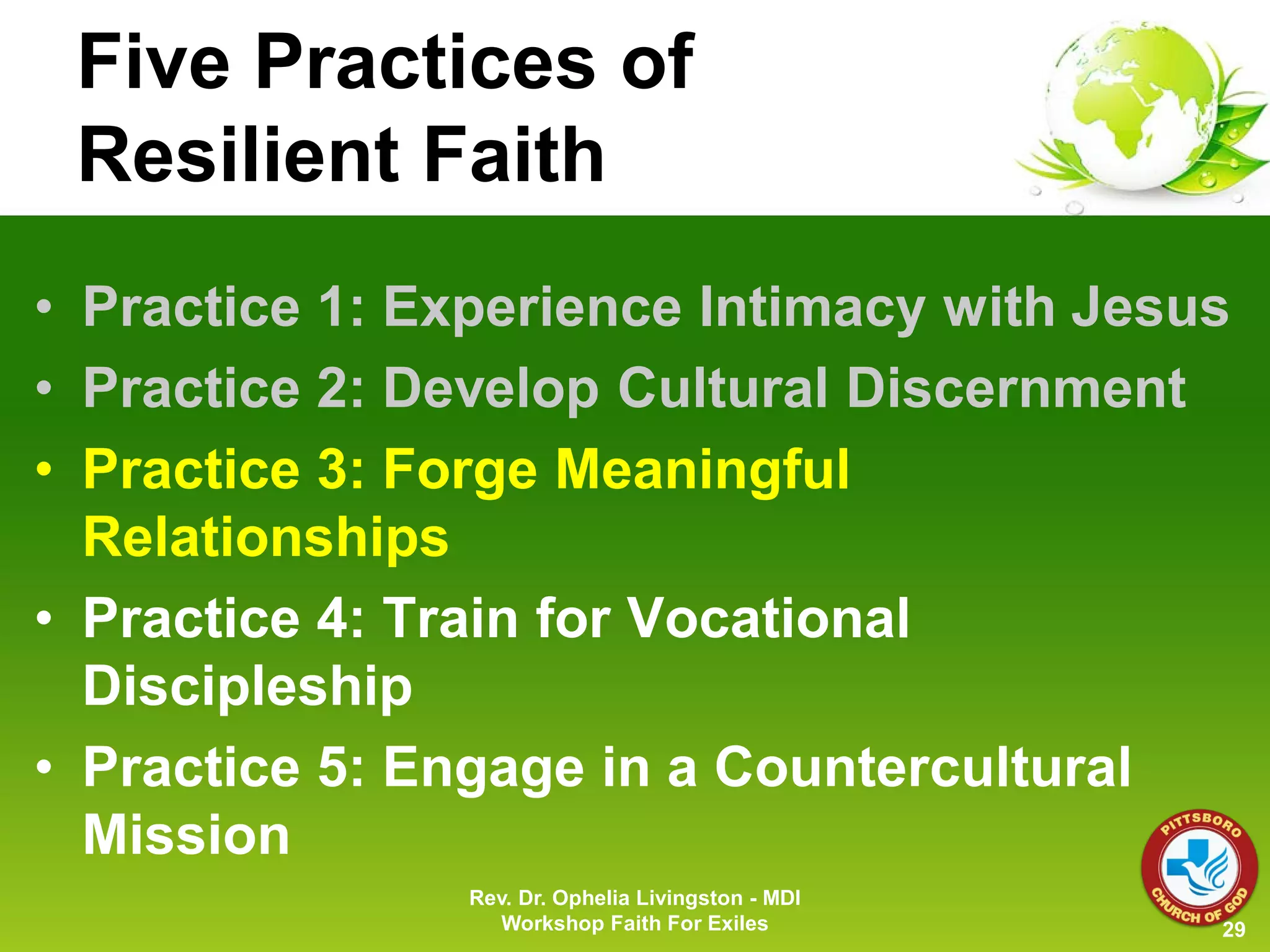 Five Traits of Resiliency for Reaching Millennials | PPT