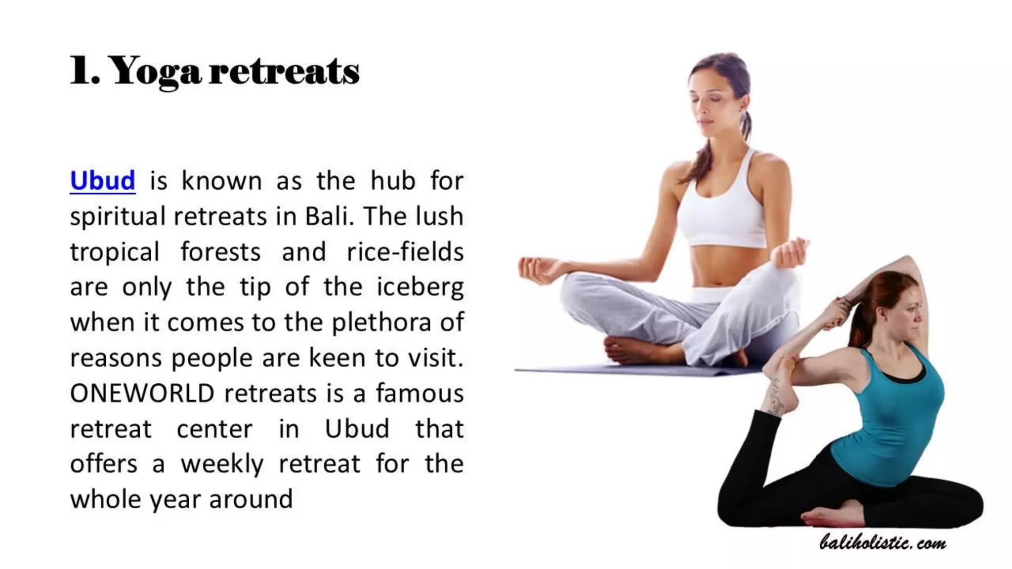 Five types of popular retreats in bali | PDF | Technology & Computing