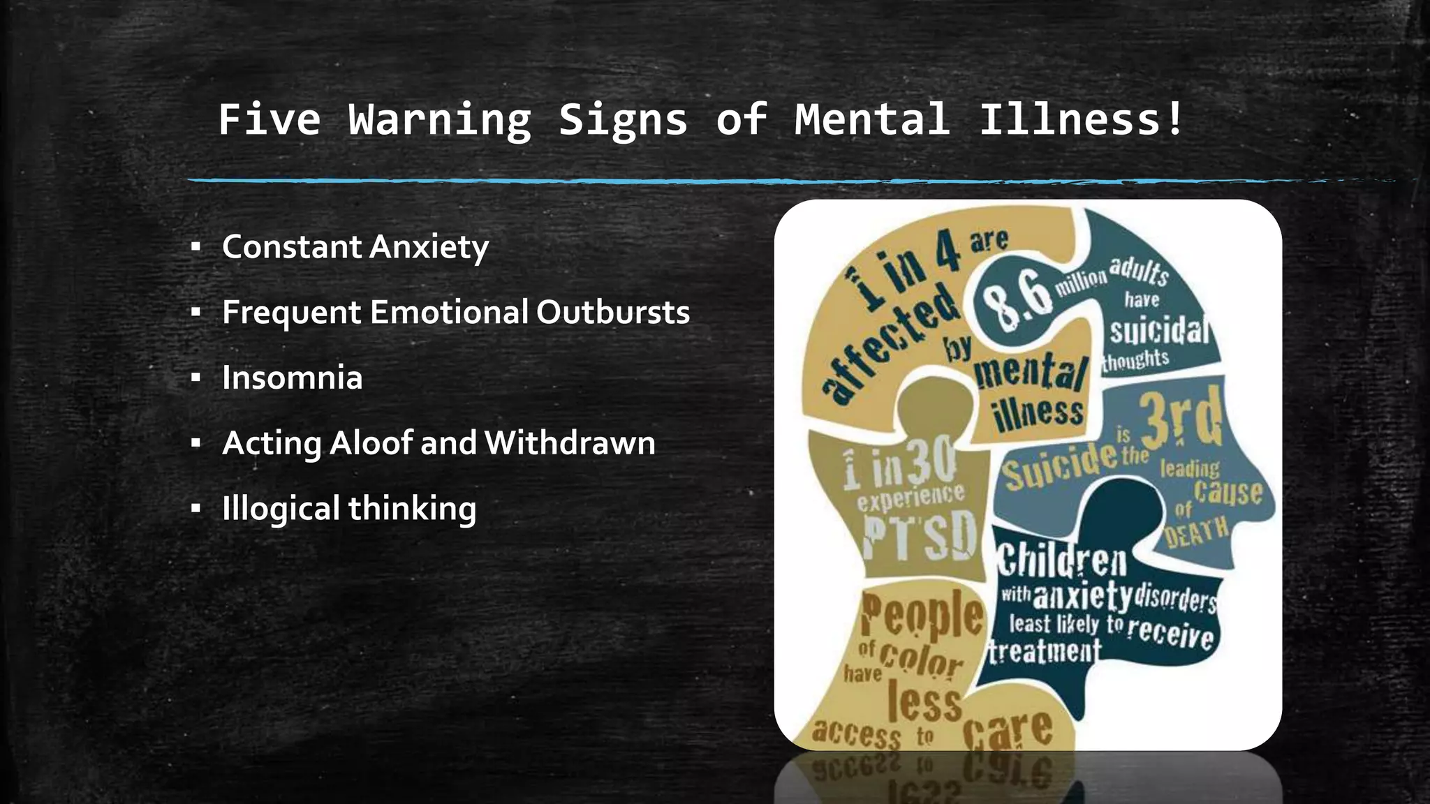 Poor Mental Health Warning Signs