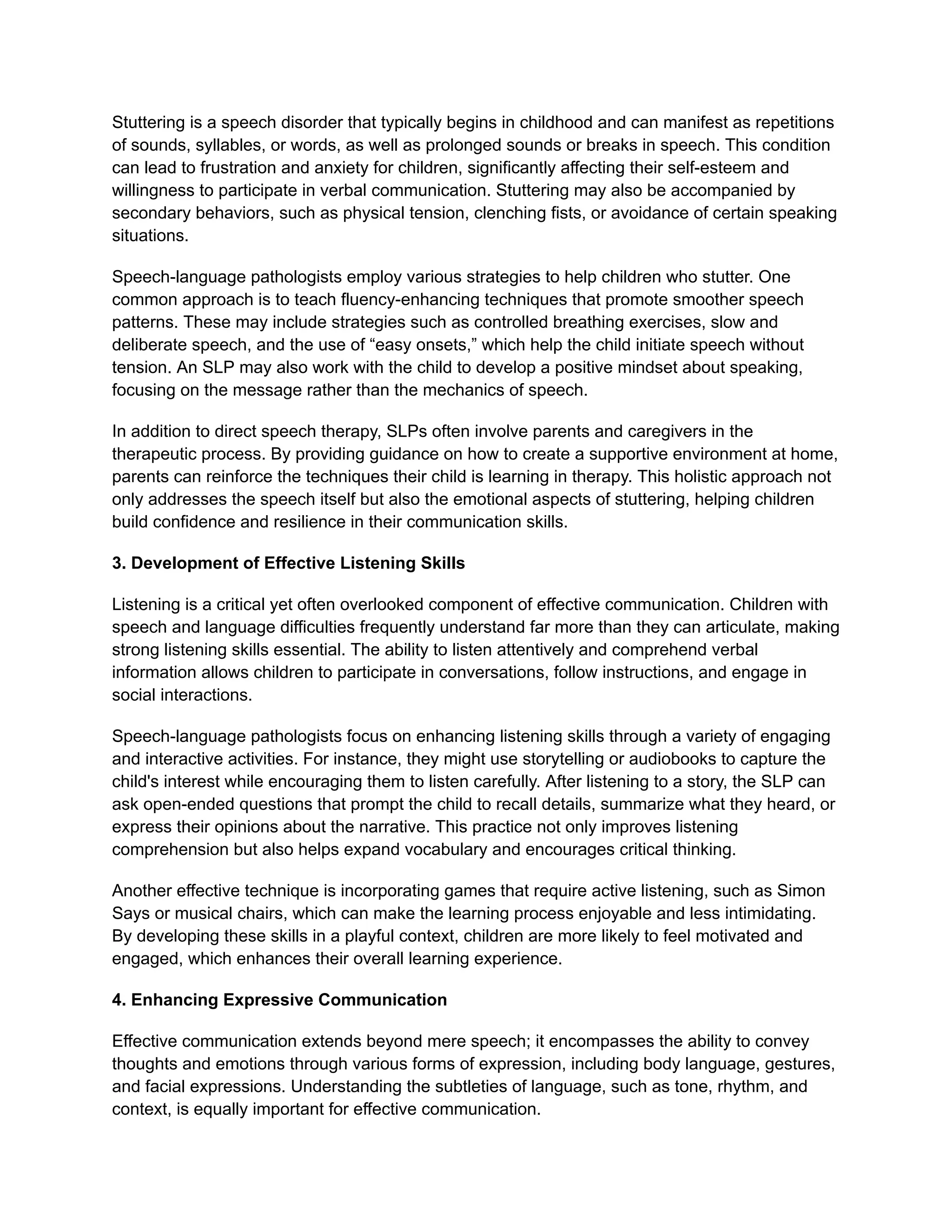 Five Ways a Speech-Language Pathologist Can Help Your Child | PDF
