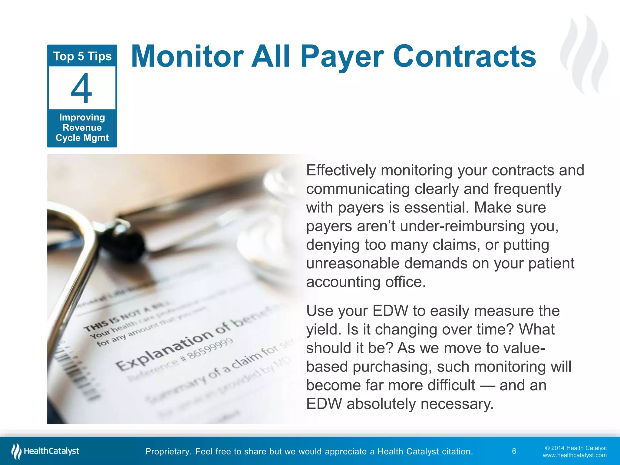 Five Ways For Improving Hospital Revenue Cycle Management | PPTX