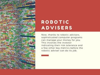 Five Ways Technology Has Changed Investing | PPT