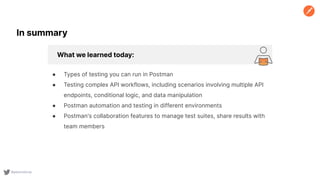 Five Ways to Automate API Testing with Postman | PDF