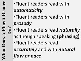 Five ways to ensure fluency | PPT