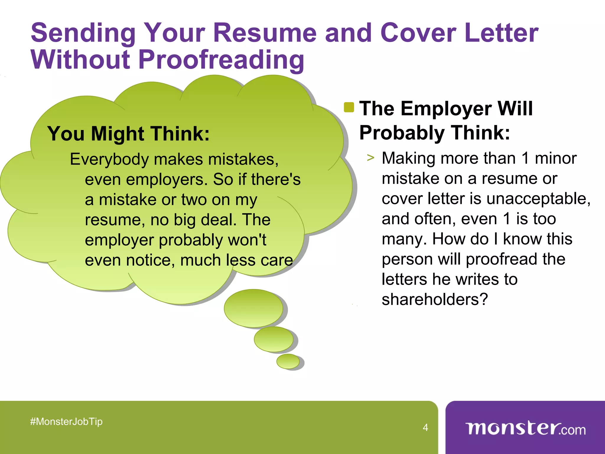 Job Search Tip- Five ways to say I'm Unprofessional | PPT