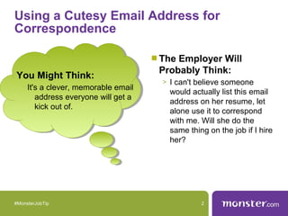 Job Search Tip- Five ways to say I'm Unprofessional | PPT