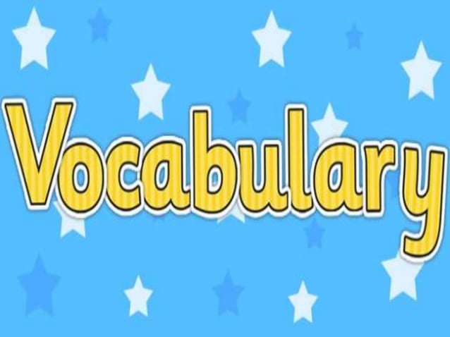 Vocabulary Drill | PPTX