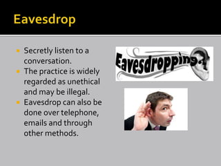 Vocabulary Drill | PPTX