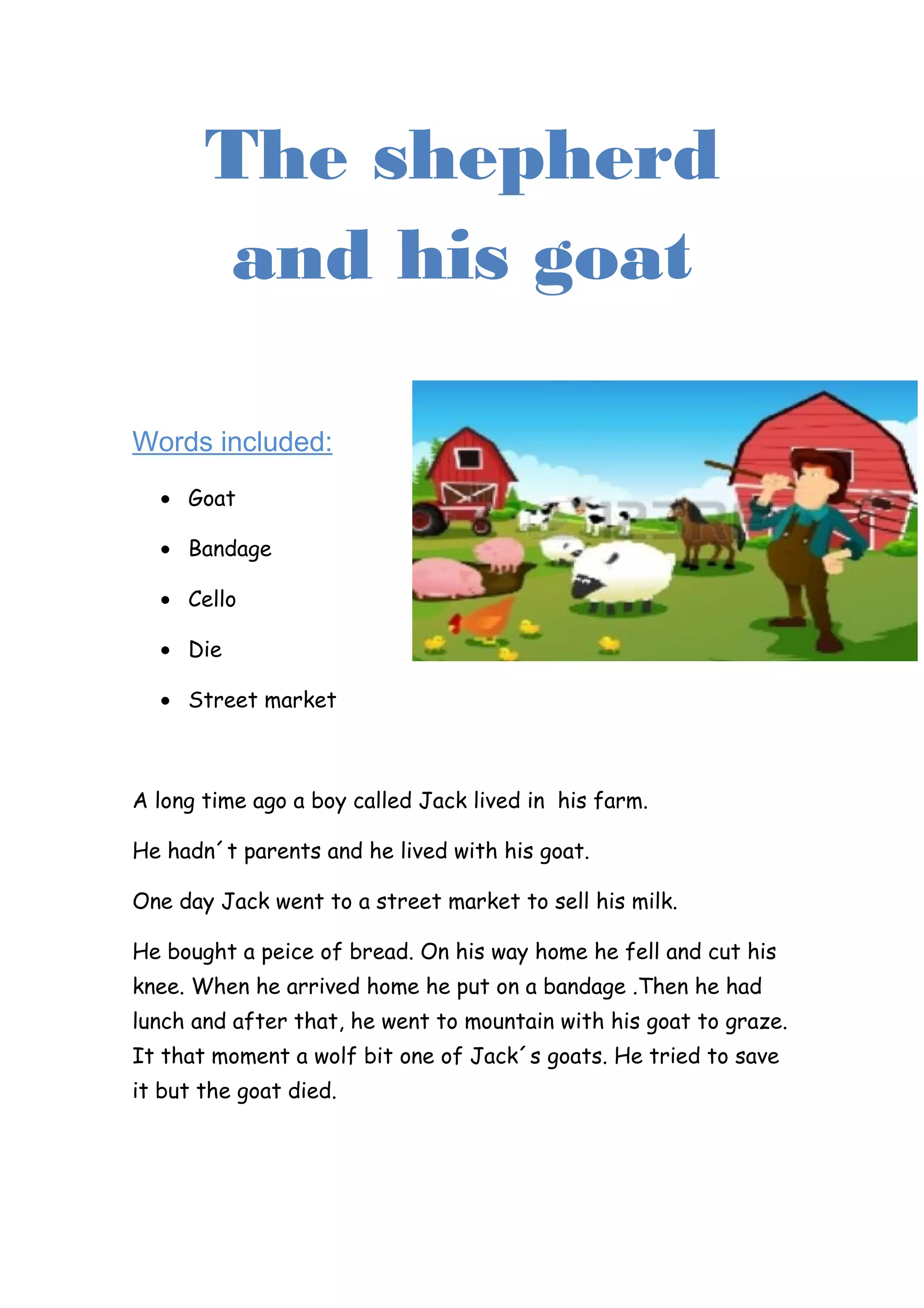 Five word stories | PDF