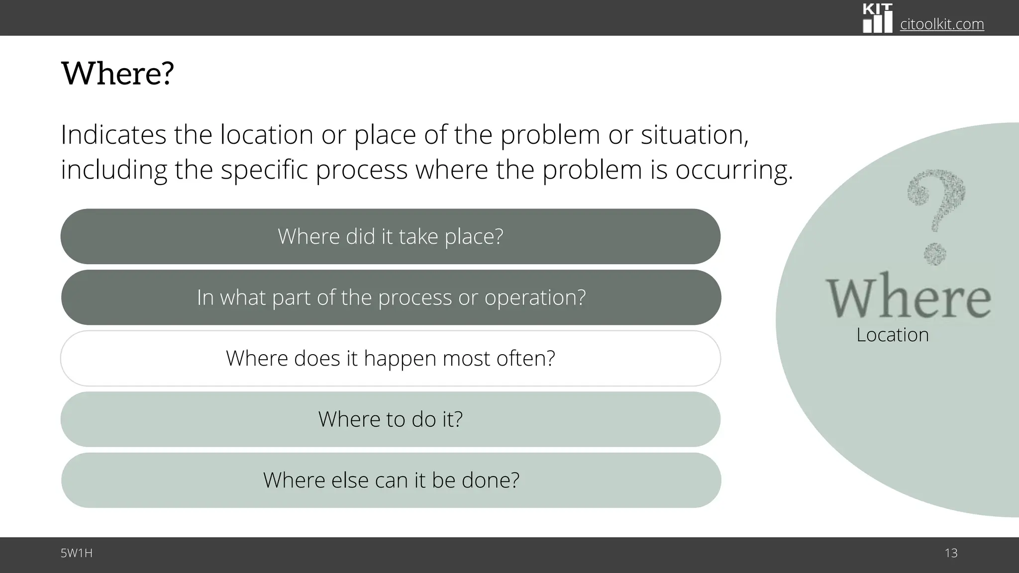 The 5W1H Approach: Asking Simple Questions For Great Results | PDF