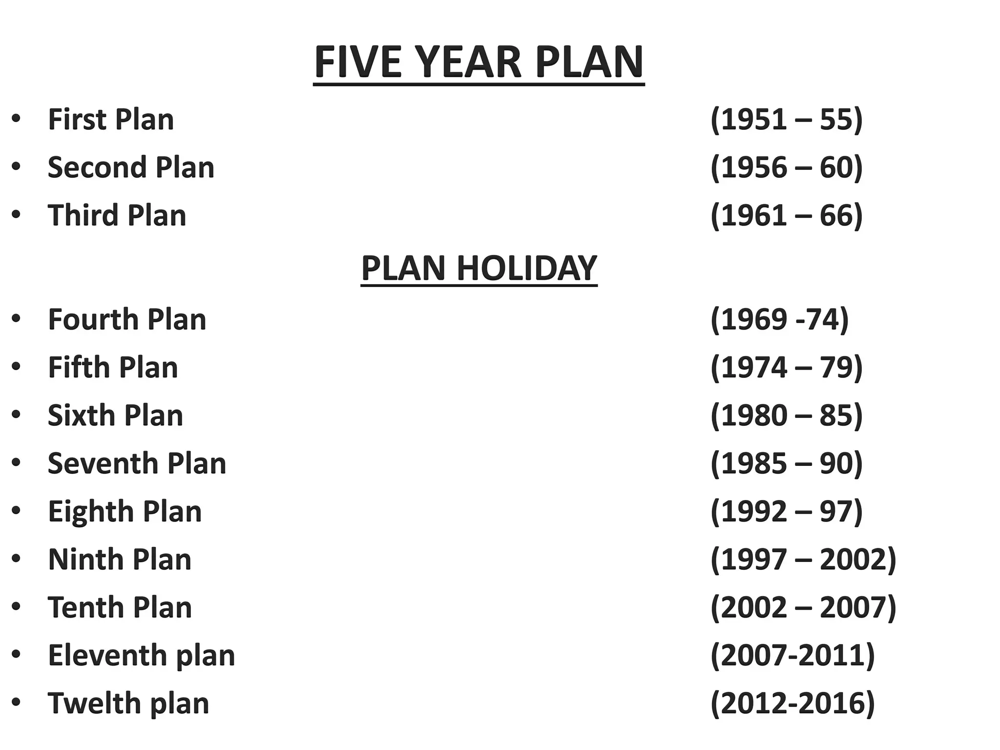 Five year plans | PDF