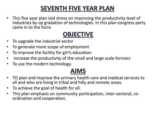 Five year plans | PDF